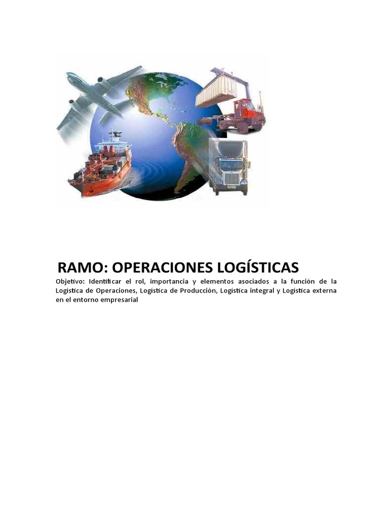 Unidad I Operaciones Logisticas | PDF | Logística | Almacén