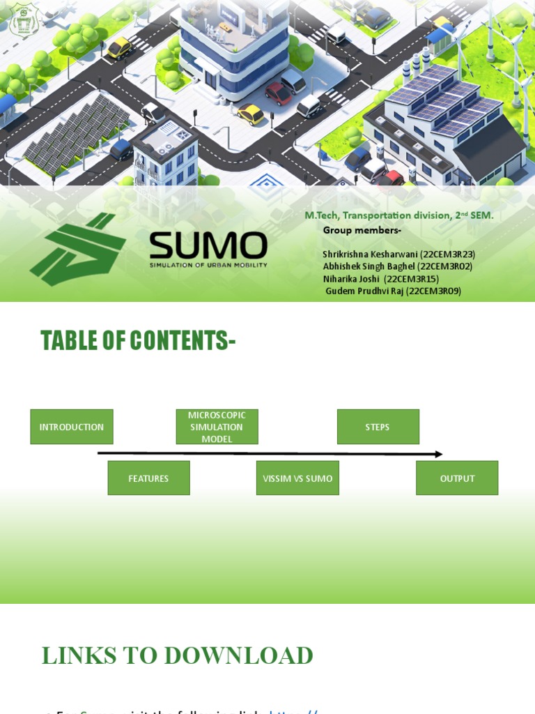 Analysis Of Traffic Simulation Software Sumo For An Urban Transportation Network Pdf