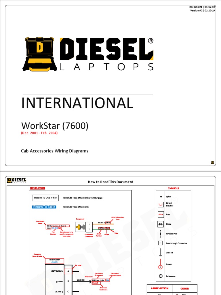 Diagram International 7600 Modelo 2004 - PDF | PDF