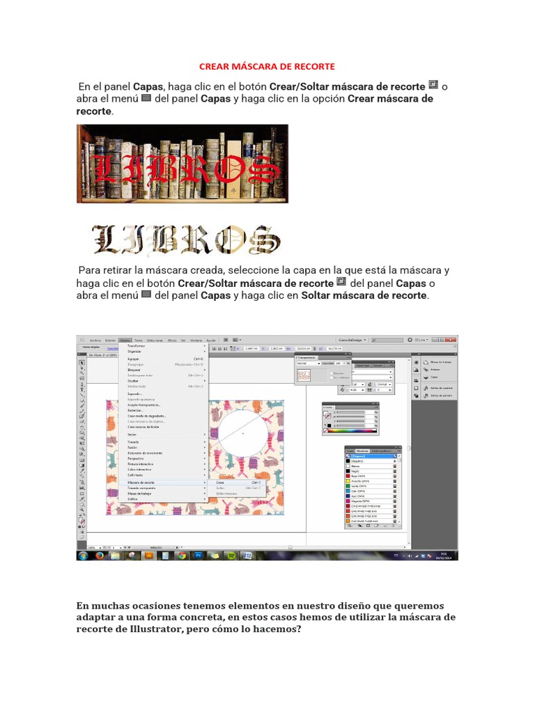 Crear Máscara de Recorte en Illustrator | PDF | Marketing | Producto ...