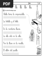 Aprendiendo A Leer 23 Lla, Lle, Lli, Llo, Llu | PDF