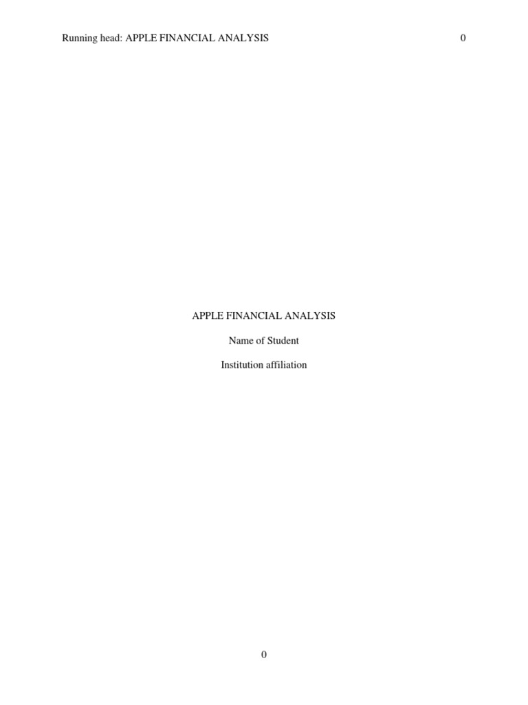 Apple Inc. Financial Performance Analysis | PDF | Balance Sheet | Income