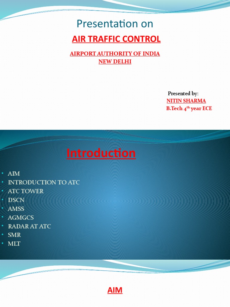 Aai Ppt-Atc | PDF | Air Traffic Control | Radar