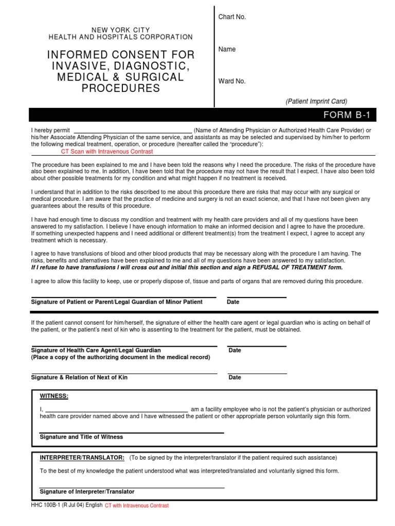 He - Sample of Informed Consent | PDF | Medical Diagnosis | Informed ...