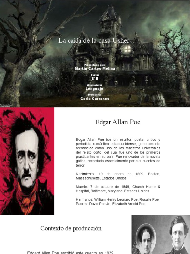 La Caida de La Casa Usher para Enviar) | PDF | Edgar Allan Poe