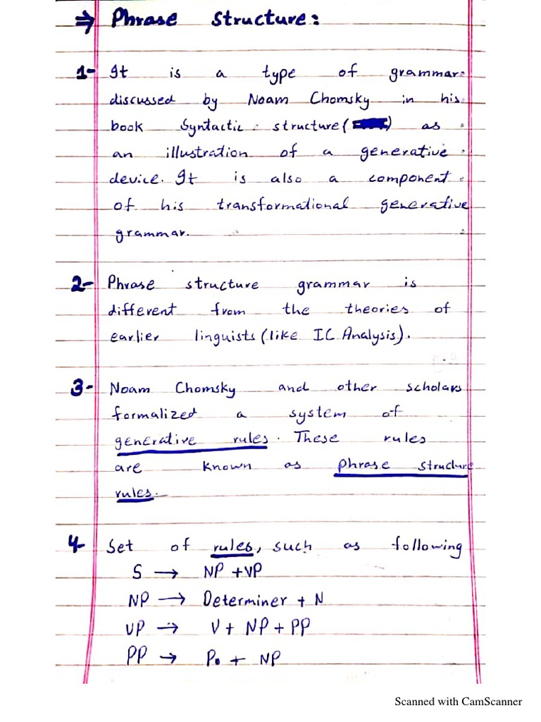 Phrase Structure | PDF Phrase Structure | PDF