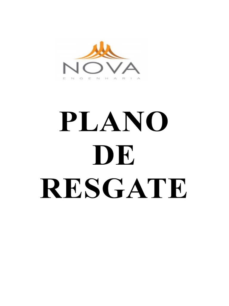Plano de Resgate GTP PDF | PDF | Primeiros socorros | Paramédico