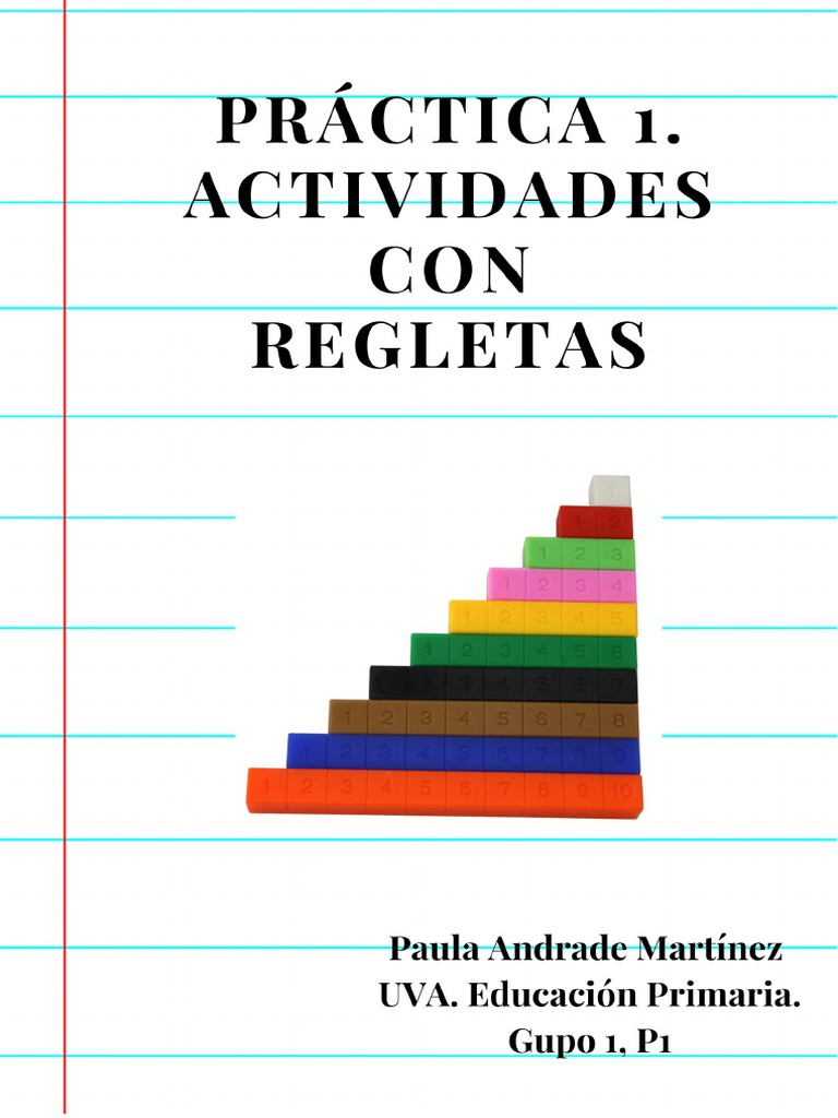 Ejercico de Regletas PDF | Descargar gratis PDF | Triángulo | Aritmética