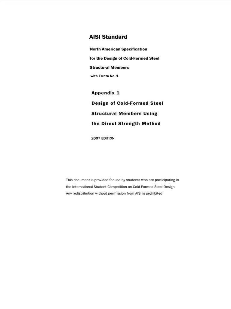 Cold-Formed Steel Design Guidelines | PDF