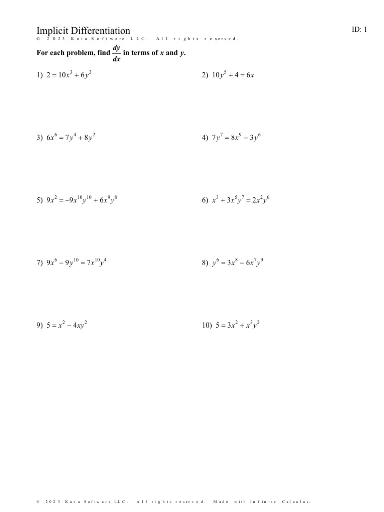 Implicit Differentiation Pdf Pdf Differential Topology Analysis