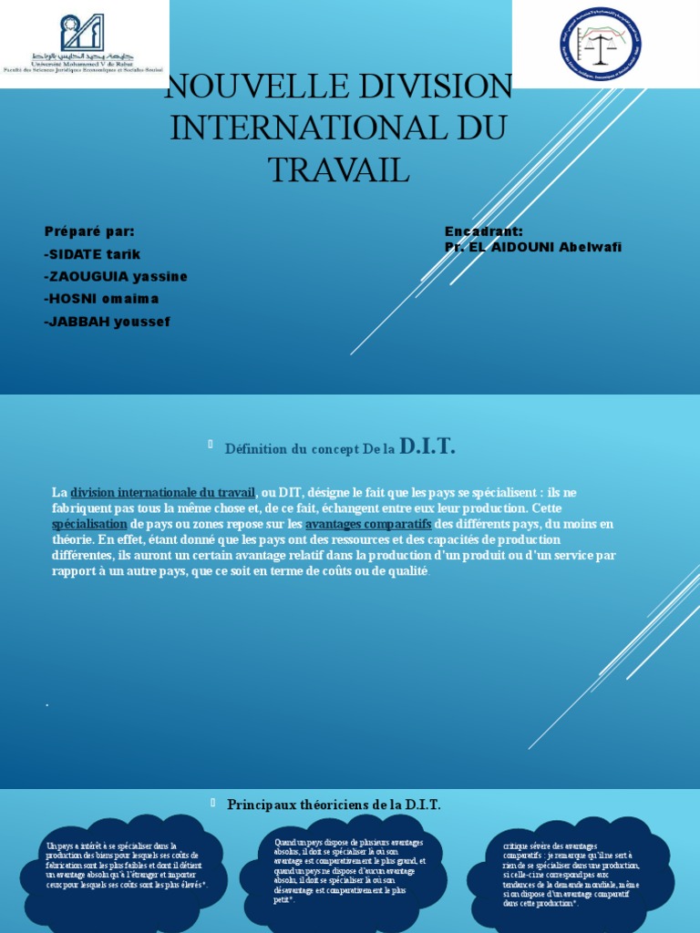 Nouvelle division international du travail.pptx | PDF