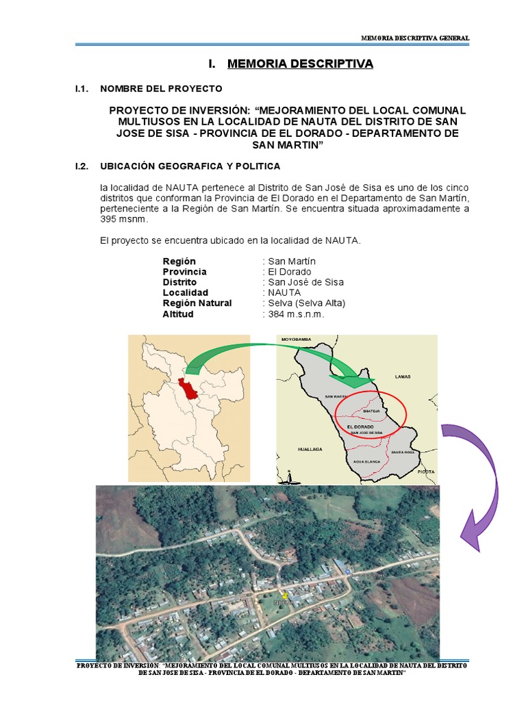 Memoria Descriptiva Nauta | PDF