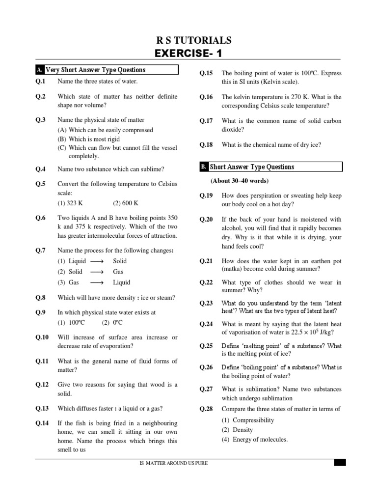Understanding States of Matter Quiz | PDF | Liquids | Gases