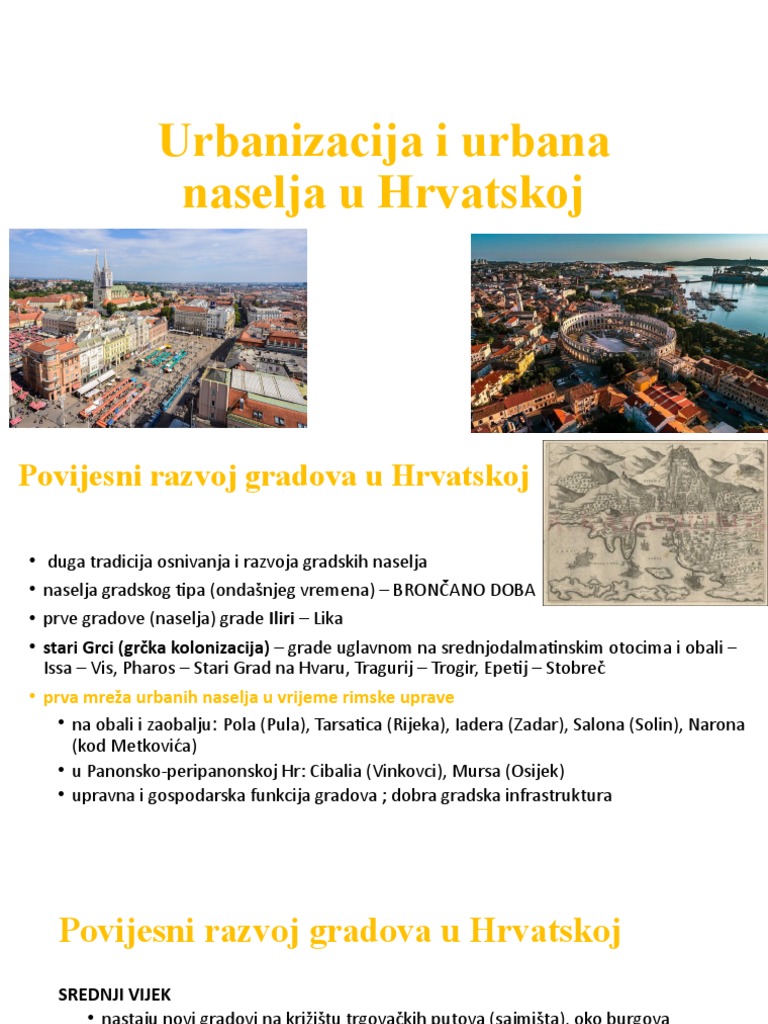 Urbanizacija I Urbana Naselja | PDF