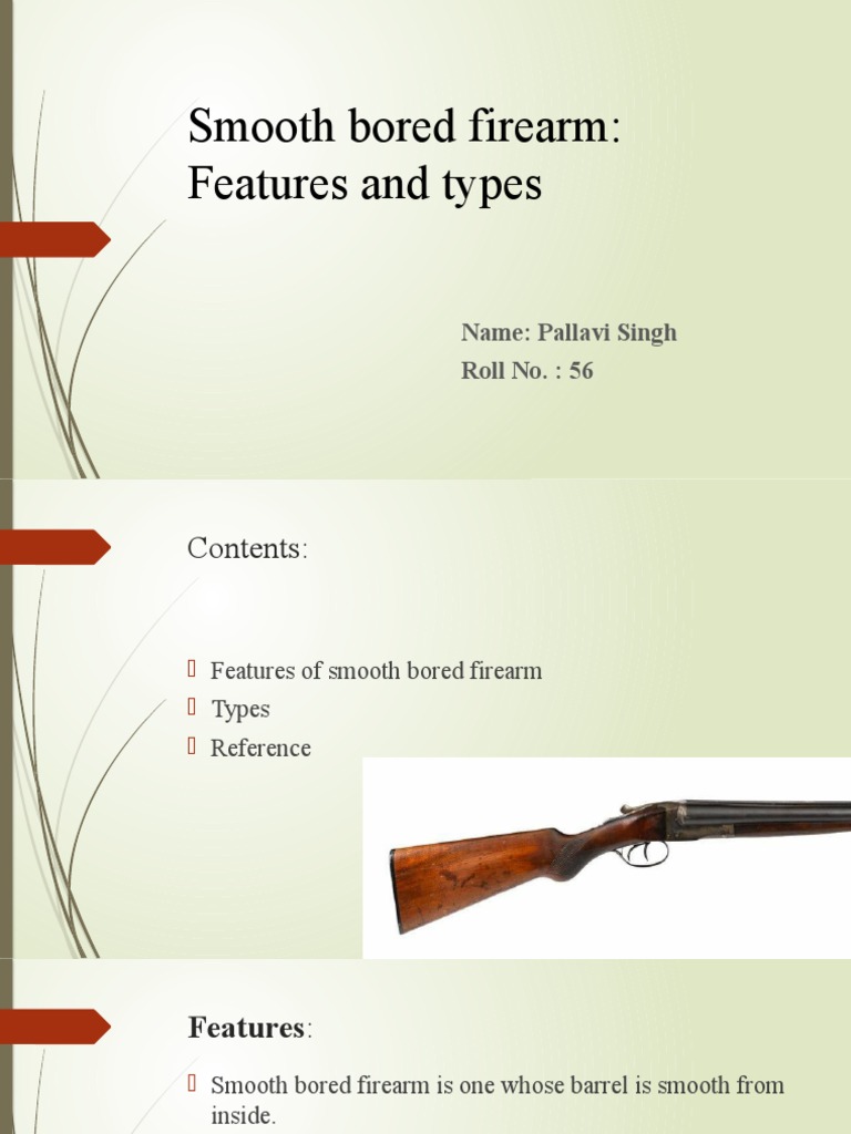 Smooth Bored Firearm | PDF