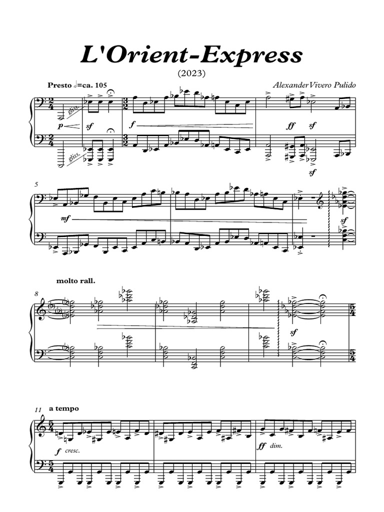 L'Orient-Express - Piano | PDF