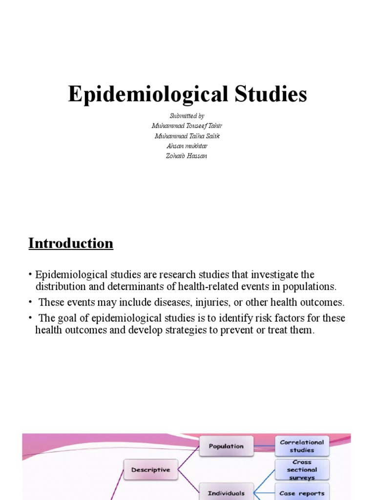 Epidemiological Study Types | PDF | Cohort Study | Epidemiology