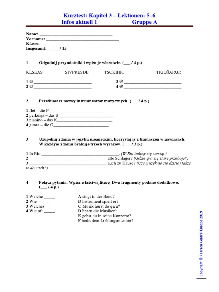 Infos Aktuell 1 Kurztest K3 L5-6 CC | PDF