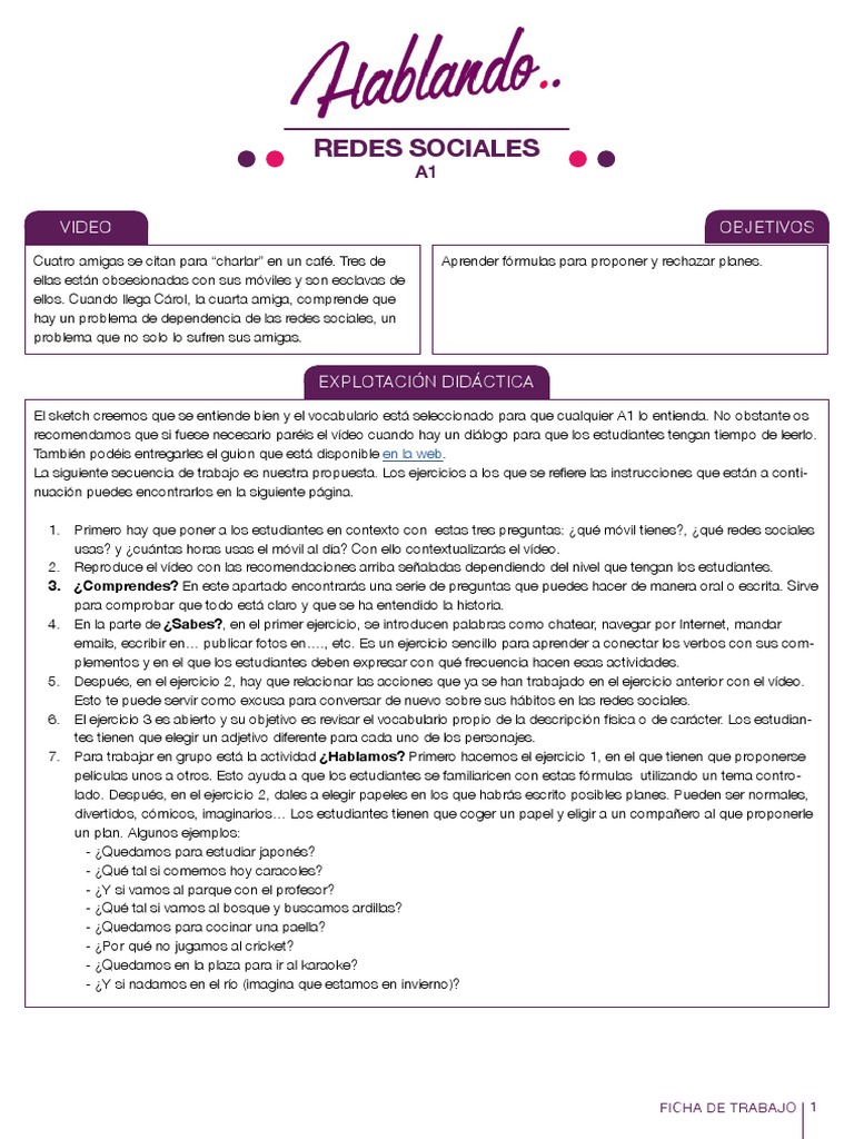 Hablando Redes Sociales | PDF