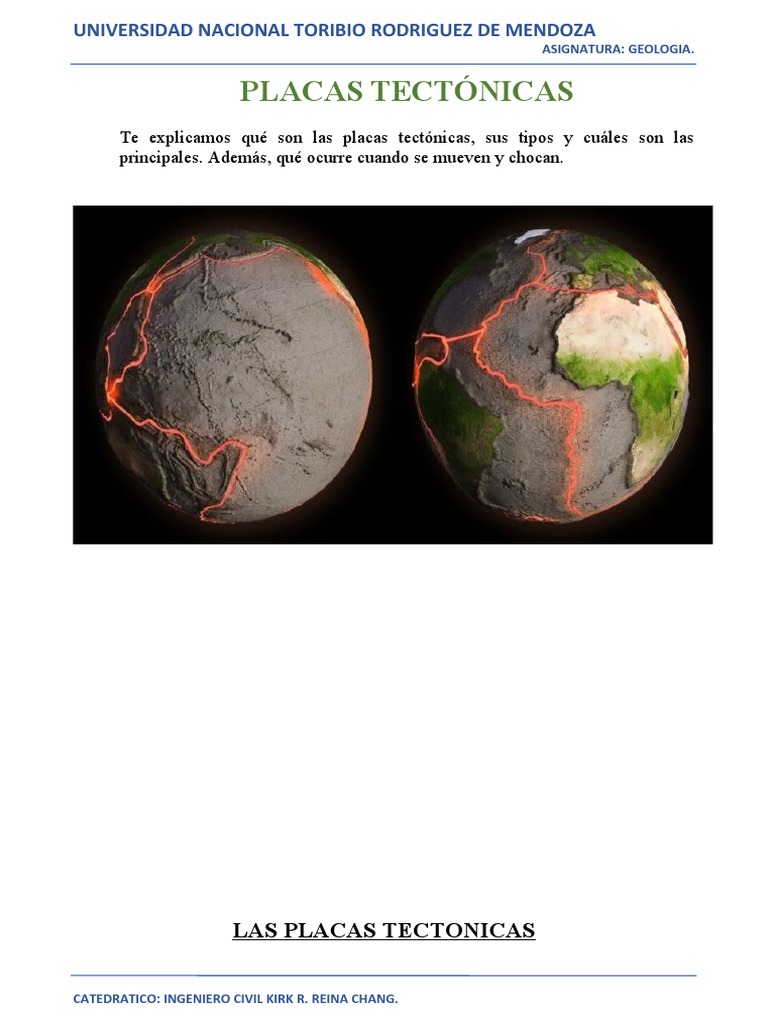 Placas Tectonicas | PDF | Ciencias de la Tierra | Geografía Física