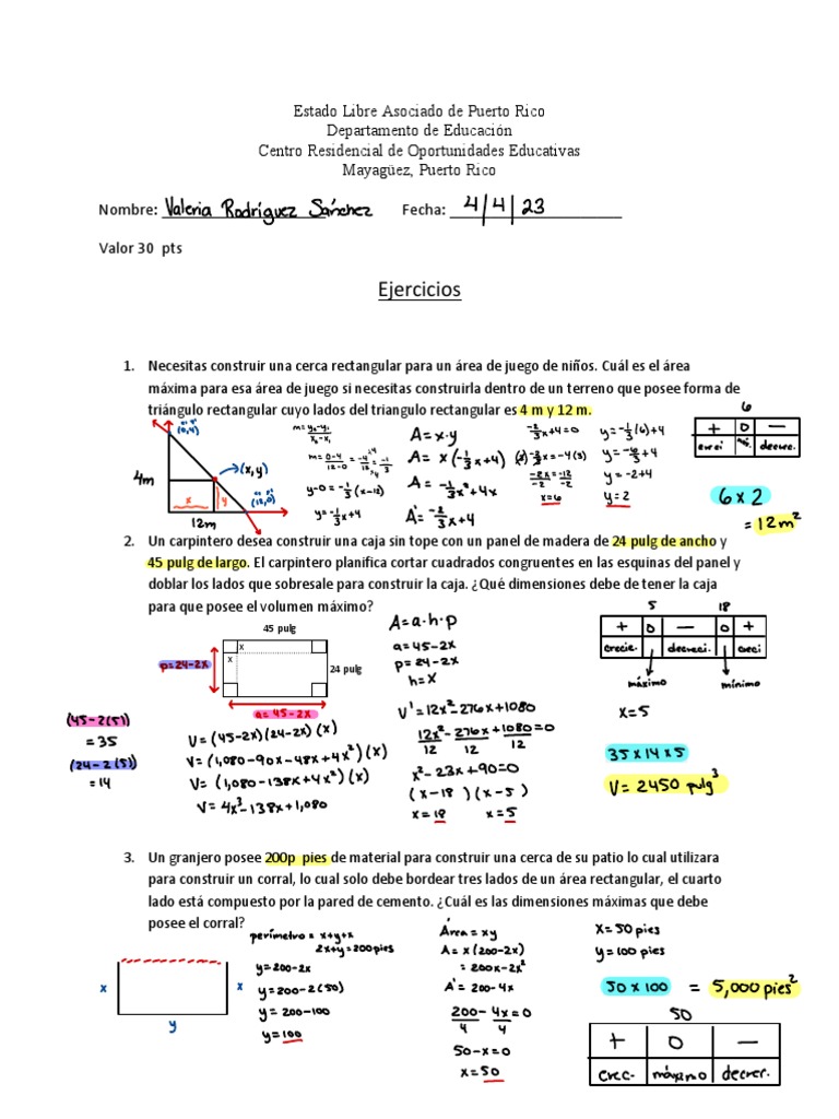 optimizacion ejercicios.pdf | PDF