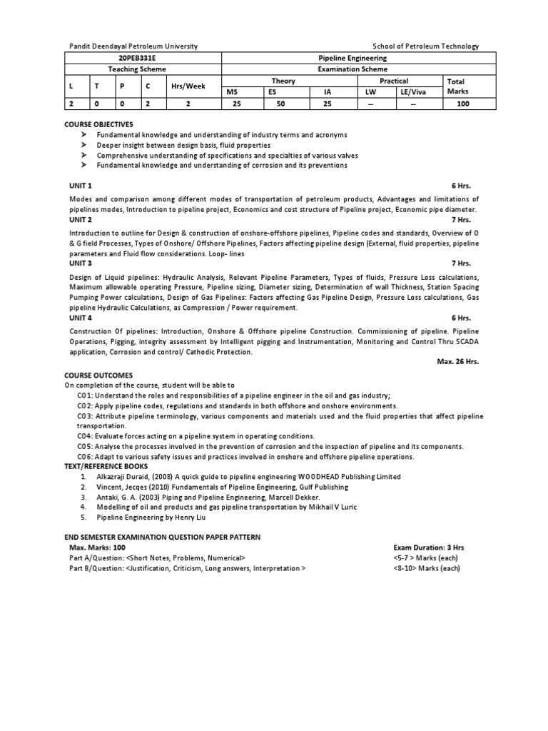 Pipeline Engineering PDF | PDF