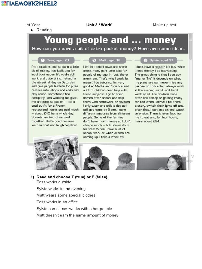 Reading Comprehension - Present Simple and Continuous | PDF