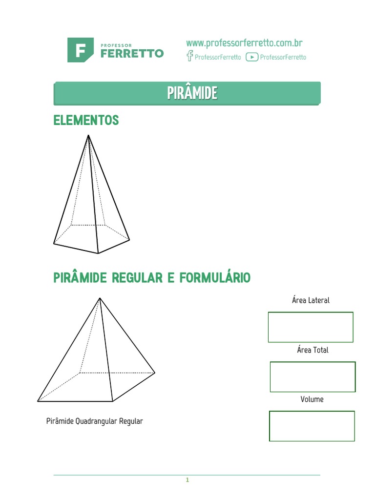Pirâmide: Elementos | PDF