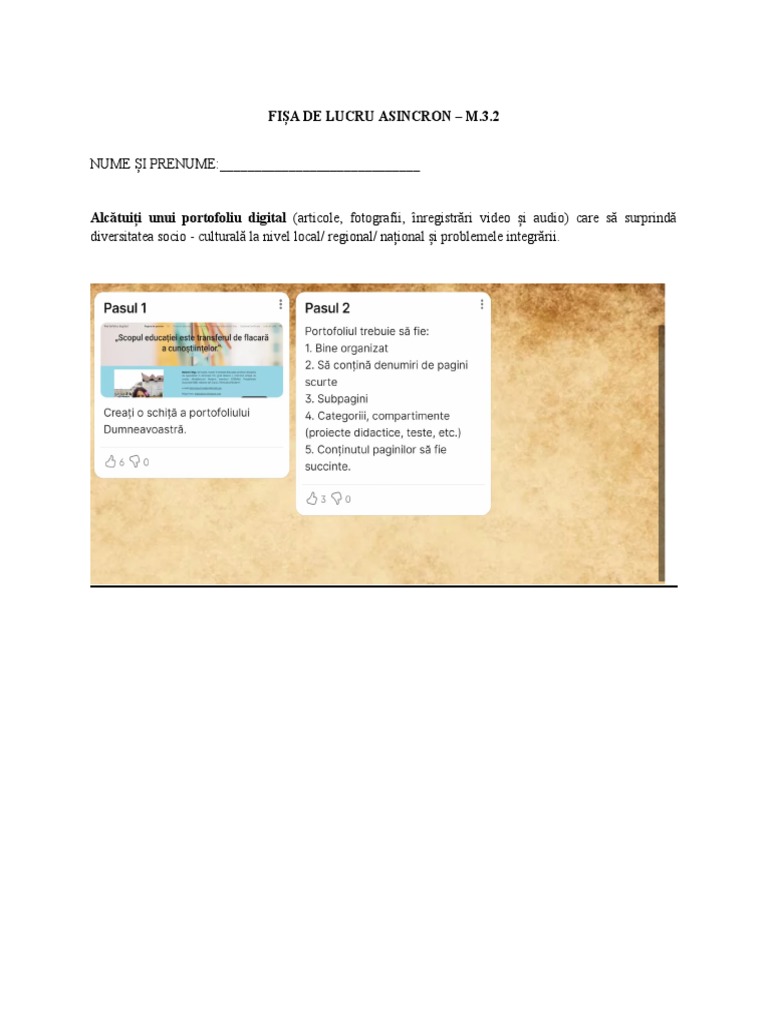 Fișa de Lucru Nr. 3 Asincron Modulul 3 | PDF
