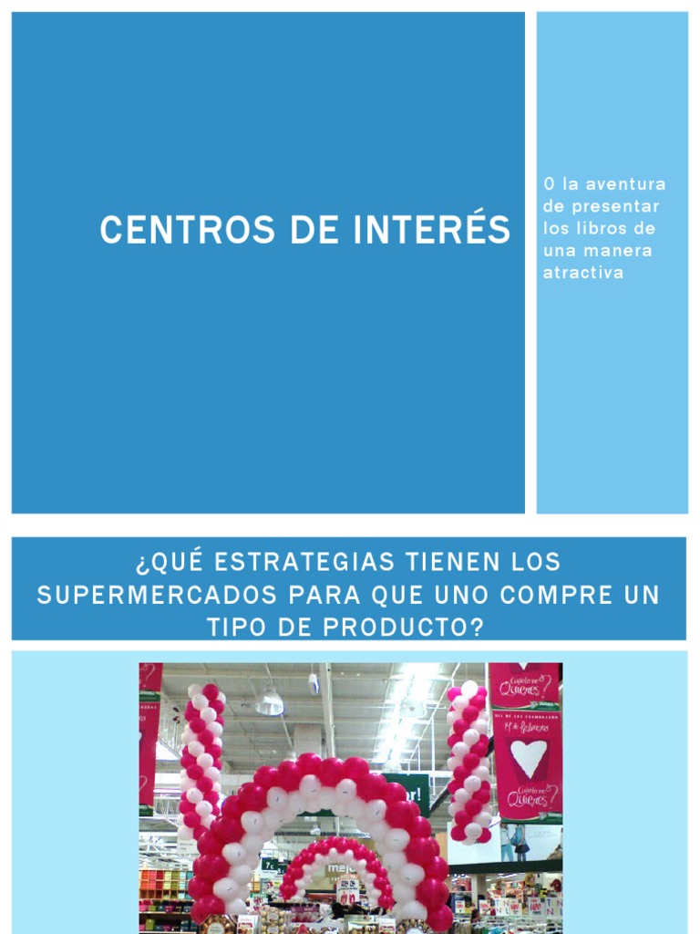 Anexo 8 - Centros de Interés | PDF