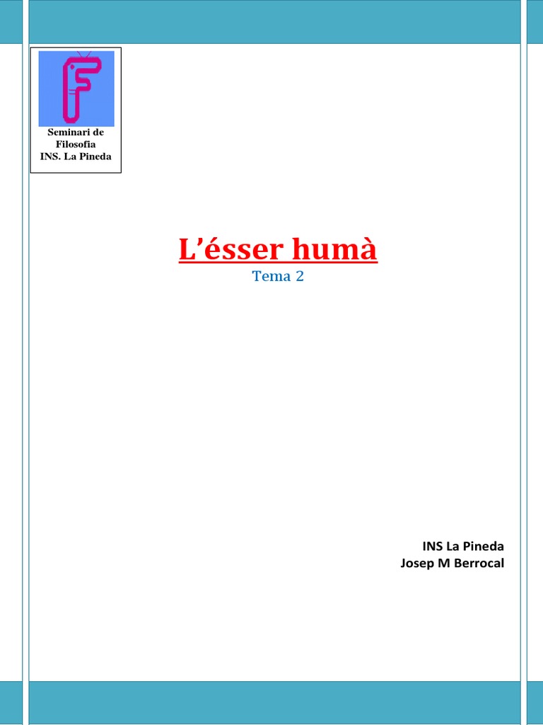 Tema 2 Lésser humà | PDF