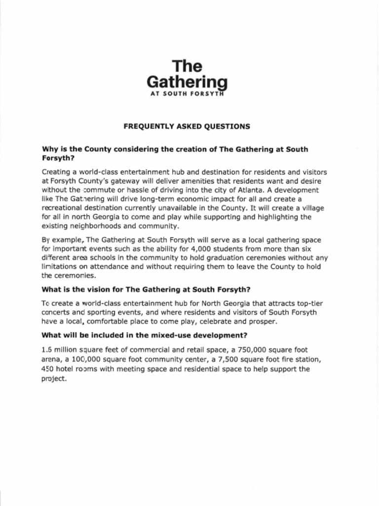 Forsyth Arena Prep Materials | PDF