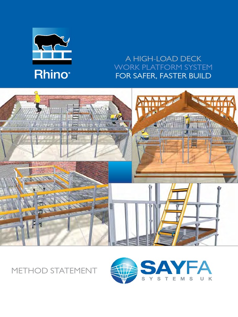 Rhino Load Deck Safety Method Statement | PDF