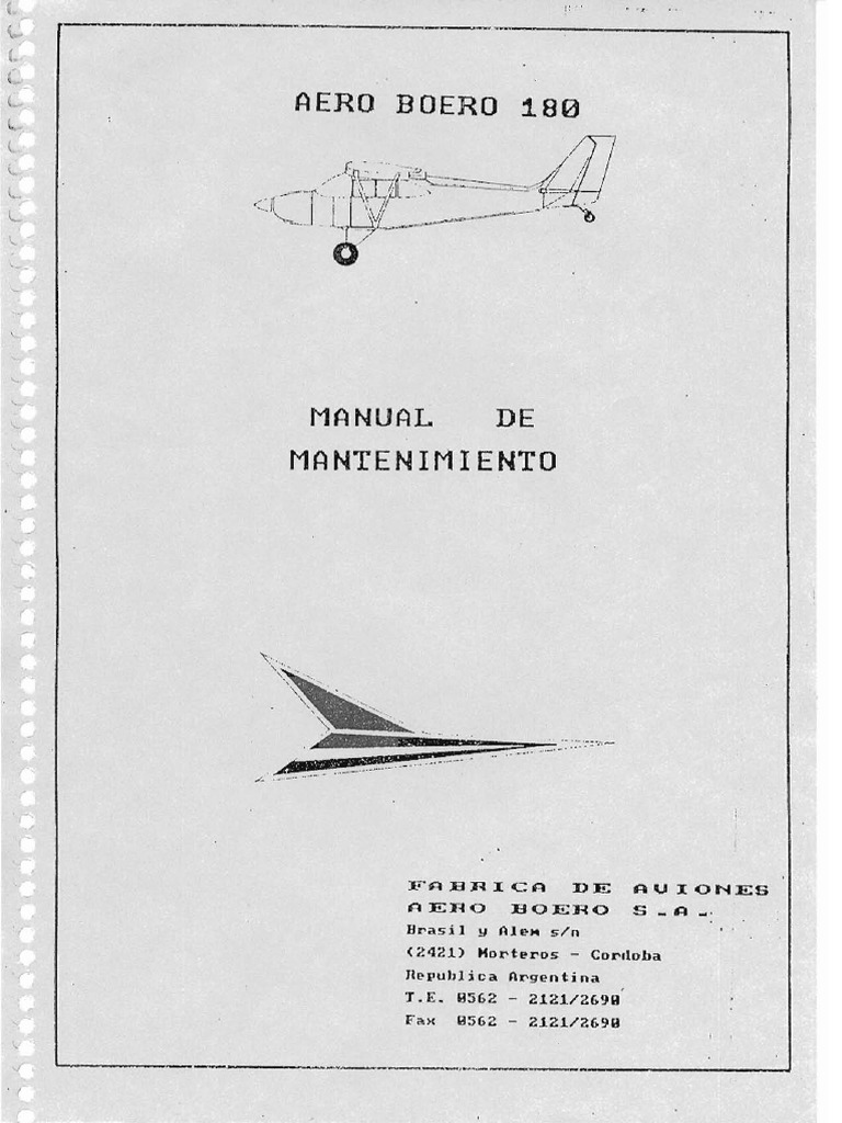 Manual de Mantenimiento AB 180 PDF | PDF