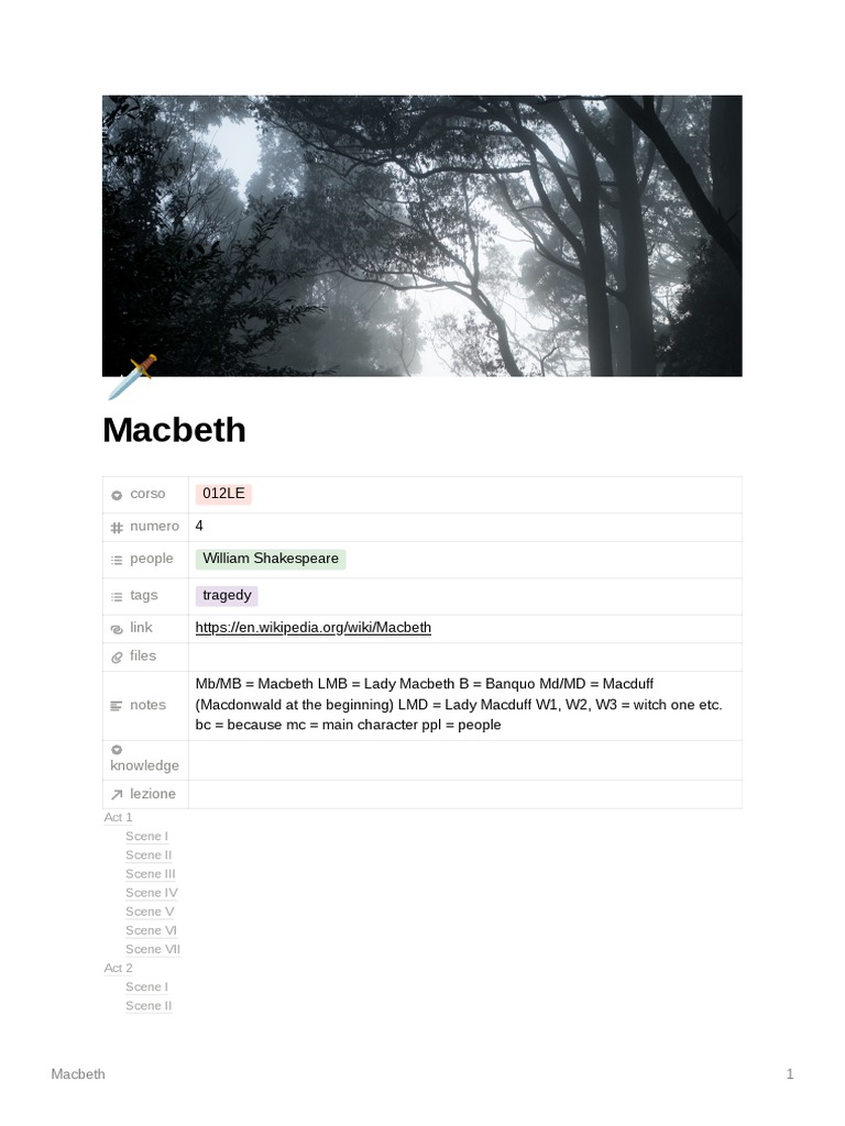 Macbeth | PDF | Macbeth