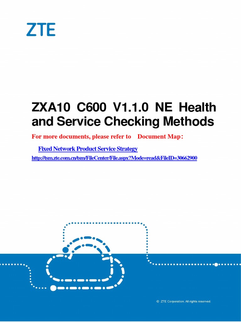 ZXA10 C600 V1.1.0 NE Health and Service Checking Methods PDF | PDF | Bit Rate | Bandwidth ...