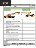 C03.Safety Inspection Checklist For Backhoe Loader (JCB) | PDF | Technology & Engineering