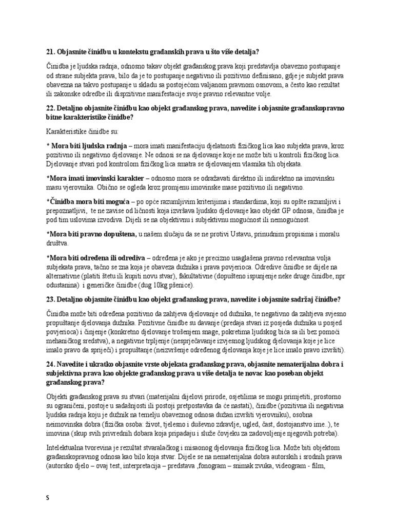 Gradjansko Pravo II Parcijala | PDF