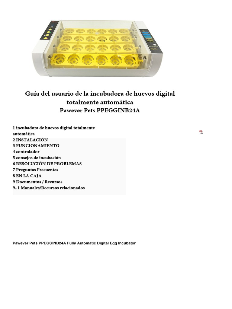 Incubadora Manual PDF | PDF Incubadora Manual PDF | PDF
