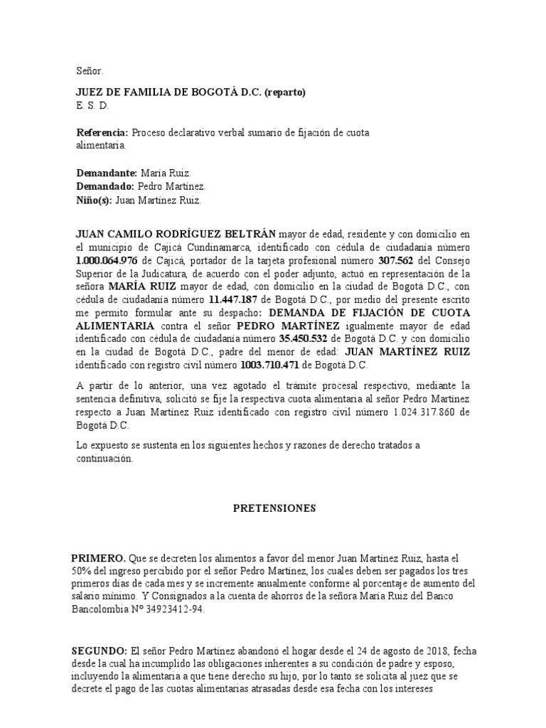 Demanda Procesal 2 | PDF