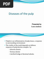 Pulpitis. Etiology and Pathogenesis of Pulpitis. Classification of ...