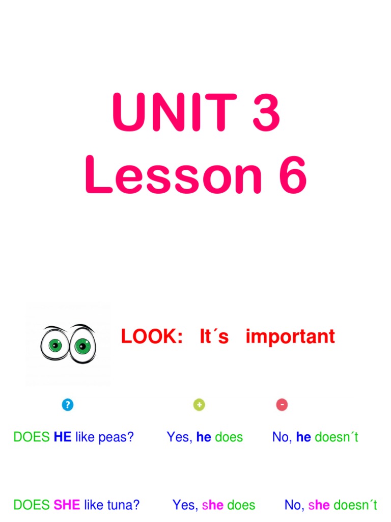 UNIT 3 - Lesson 6 PDF | PDF