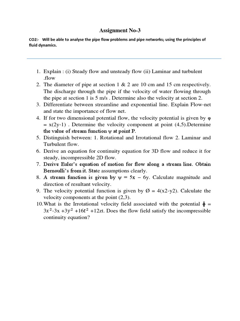 FM Assignment No-3 | PDF
