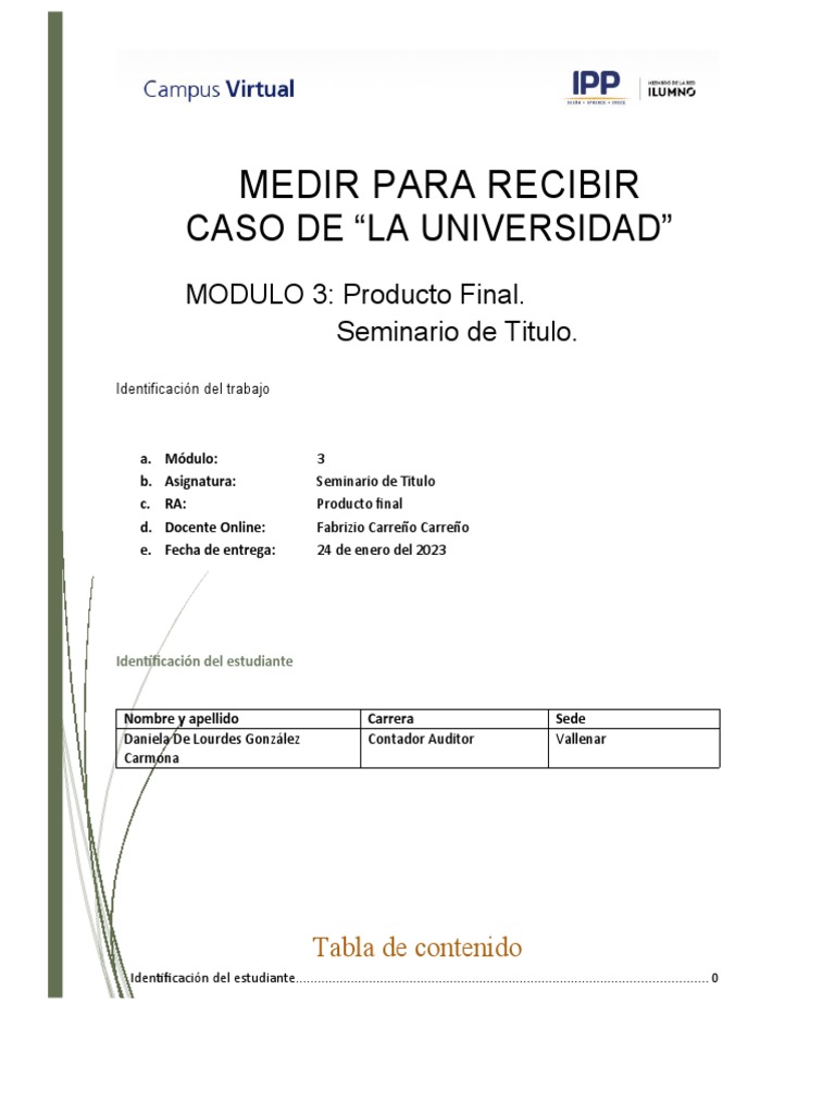 Daniela Gonzalez Carmona Modulo3 Trabajodetitulo | PDF