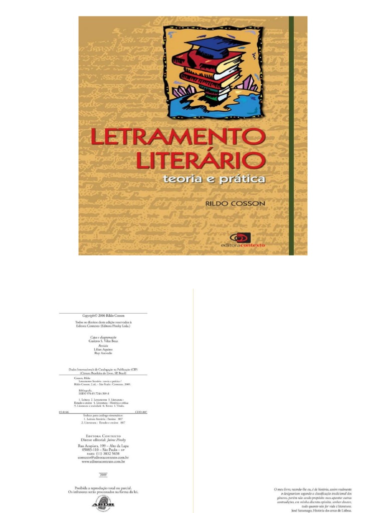 Letramento Literário teoria e prática, Rildo Cosson.pdf | PDF