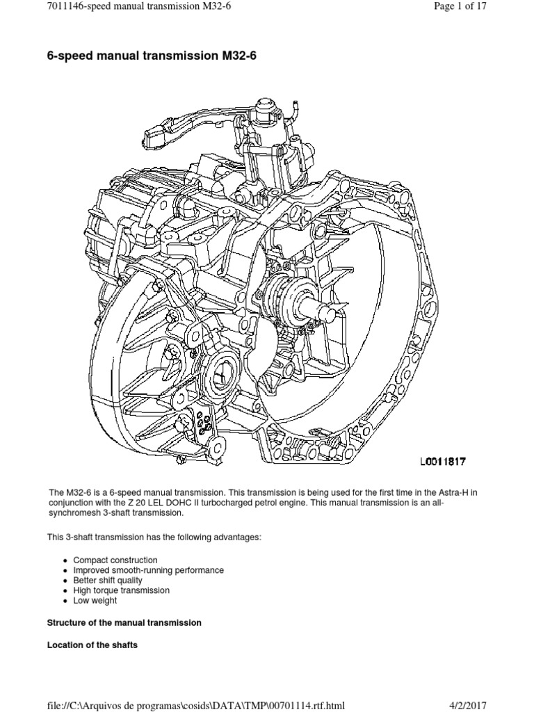 M32 PDF | PDF | Manual Transmission | Gear