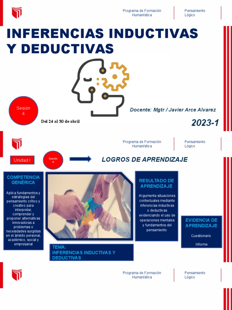 Inferencias Inductivas Y Deductivas: Del 24 Al 30 de Abril | PDF