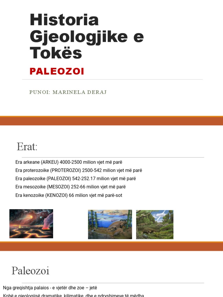 Historia Gjeologjike e Tokws - M.deraj | PDF