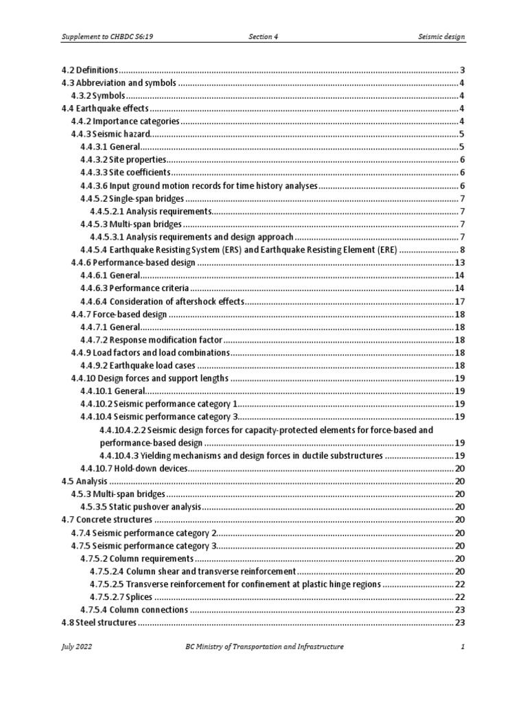 BC Supplement To CSA S6-19 PDF | PDF