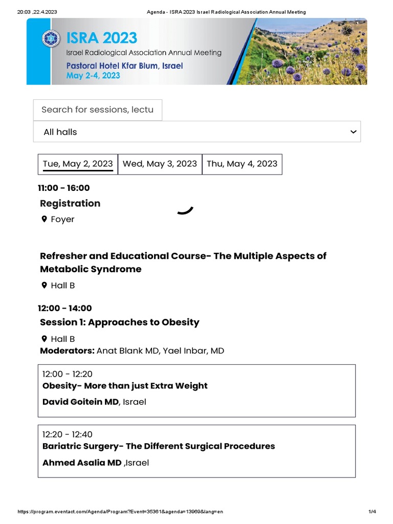 ISRA 2023 Day 1 | PDF